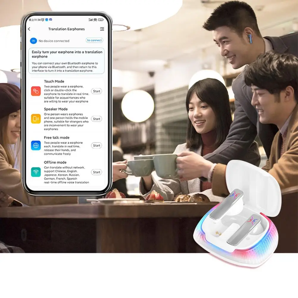 B18-Smart-Voice-Translator-Wireless-Bluetooth-Earphones-Music-Wireless ...