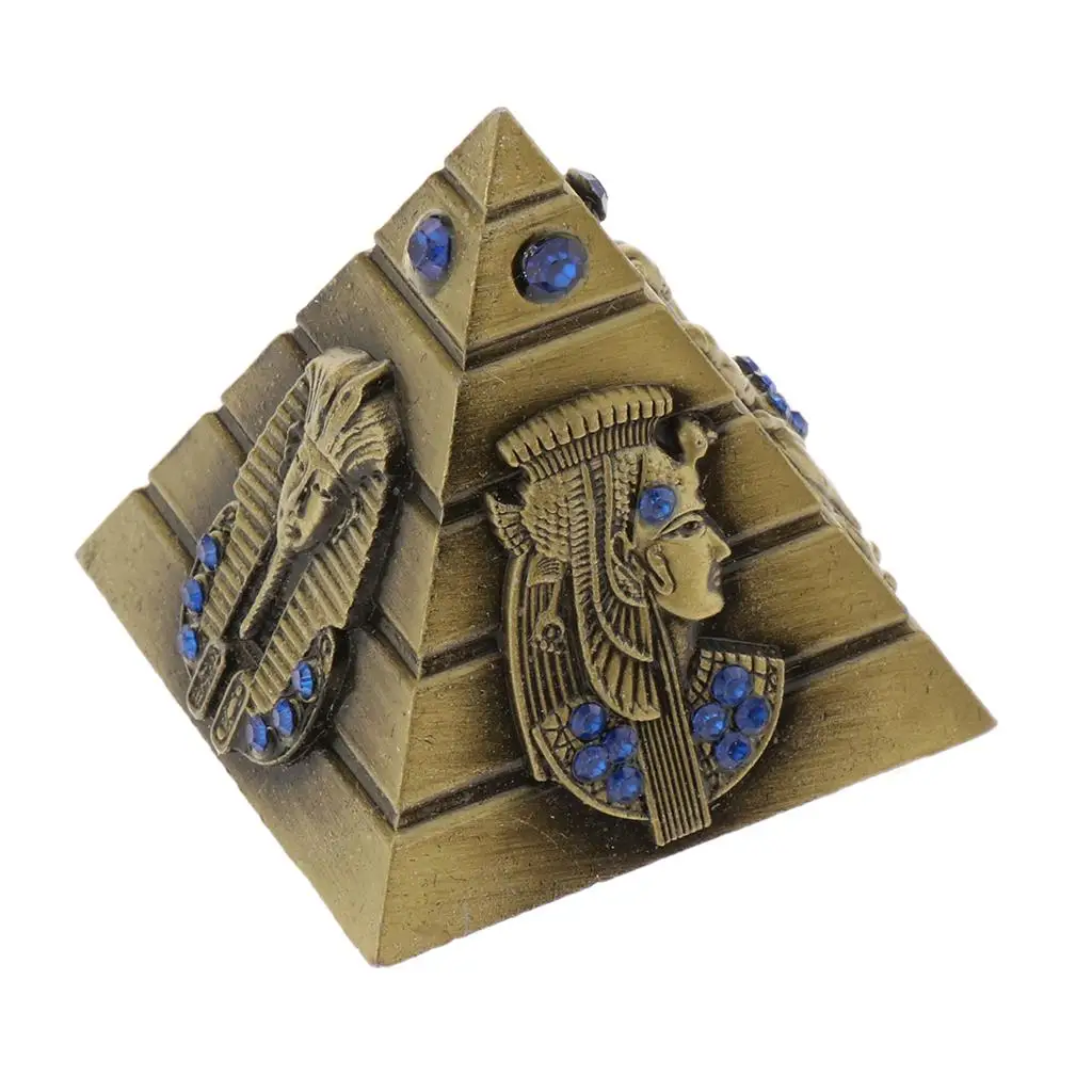 Vintage-Metal-Egyptian-Pyramids-Building-Model-Pyramid-Statues-Home ...