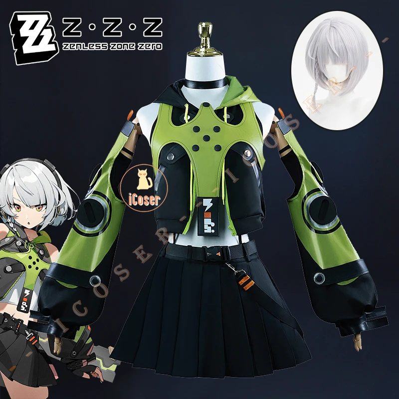 Anby-Demara-Cosplay-Costume-Wig-Zenless-Zone-Zero-Uniform-Dress-Skirt ...