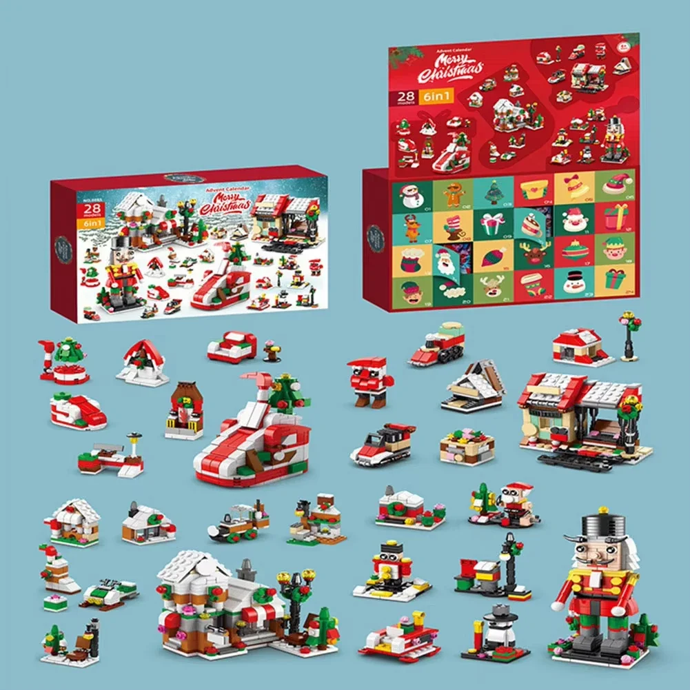 Advent-Calendar-Kids-With-Christmas-Building-Blocks-Diy-Santa-Block ...