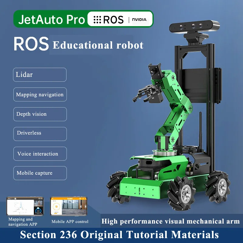 JetAuto-Pro-ROS-Mecanum-rueda-Robot-coche-con-visi-n-brazo-rob-tico ...