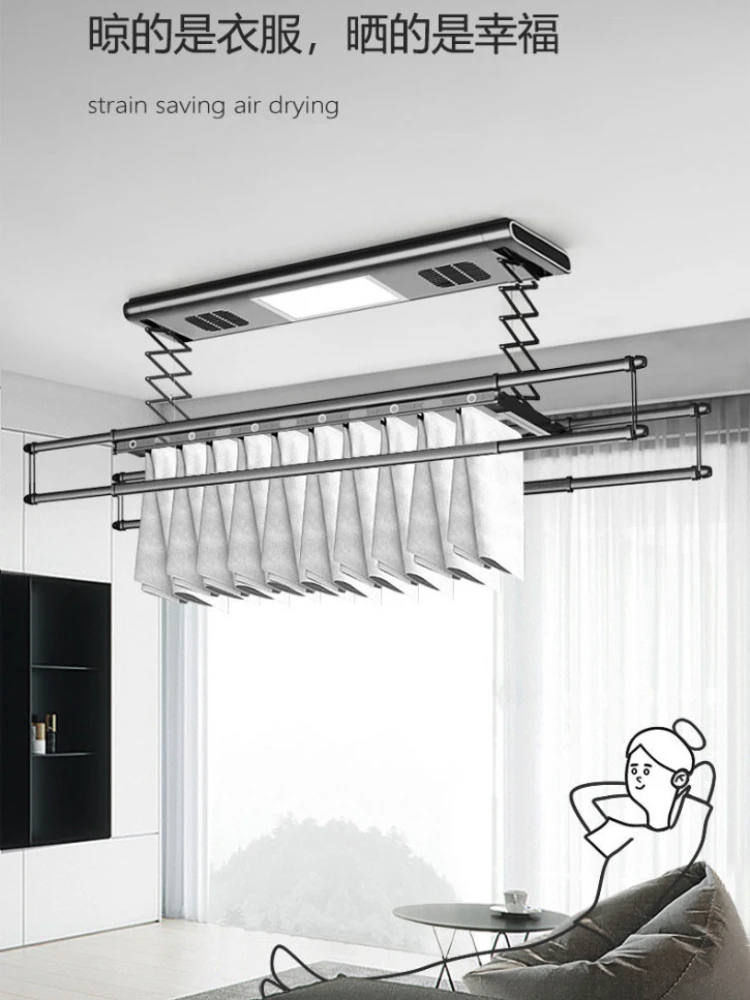 Electric-Clothes-Drying-Rack-Standing-Foldable-Folding-Dryer-Remote ...