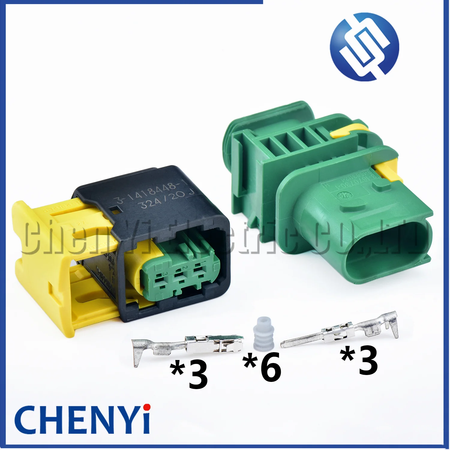 3 Pin male or female Automotive waterproof connector Nitrogen Oxygen ...