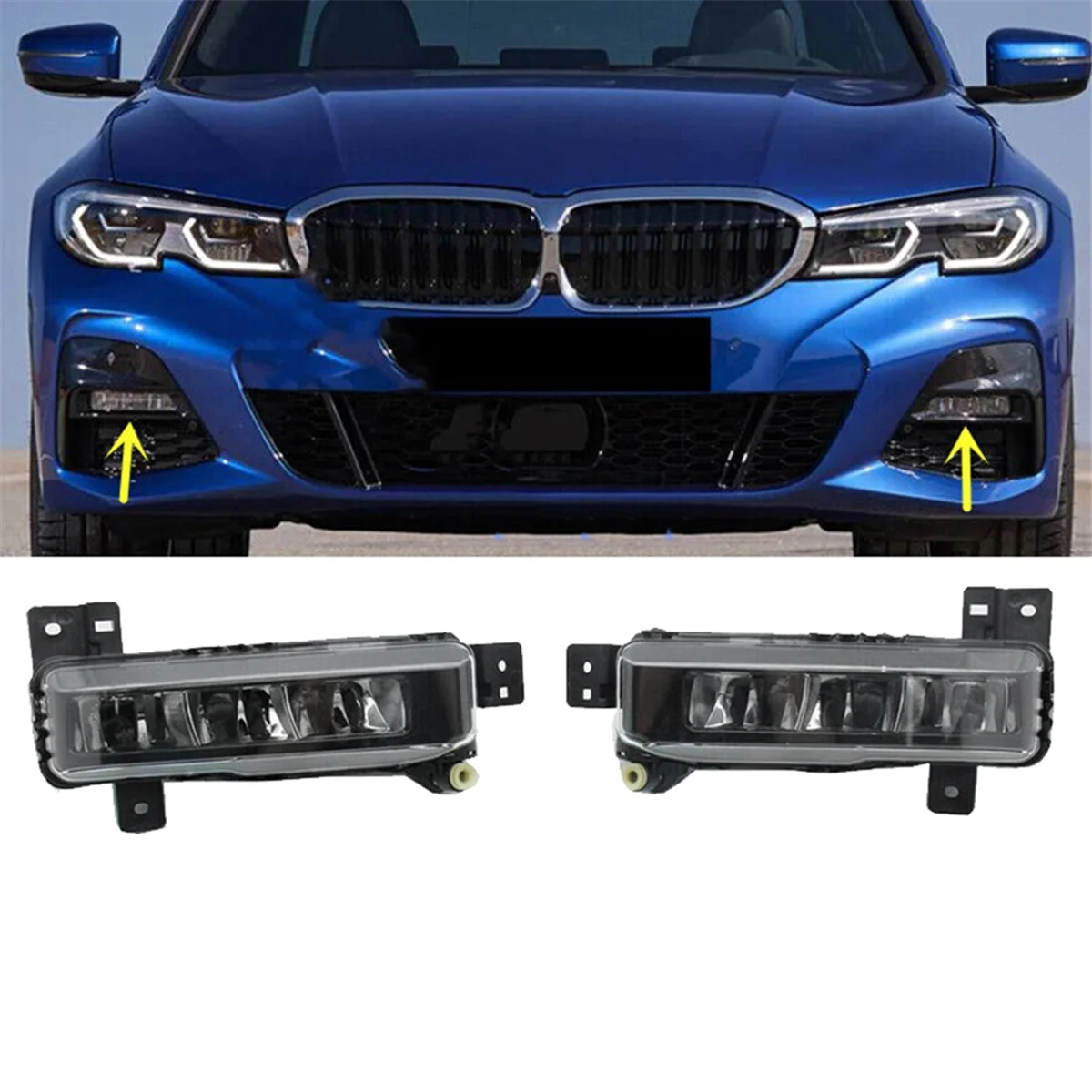 Reliable-Left Side Front Bumper LED Fog Lamp DRL Light 63177433787 for ...