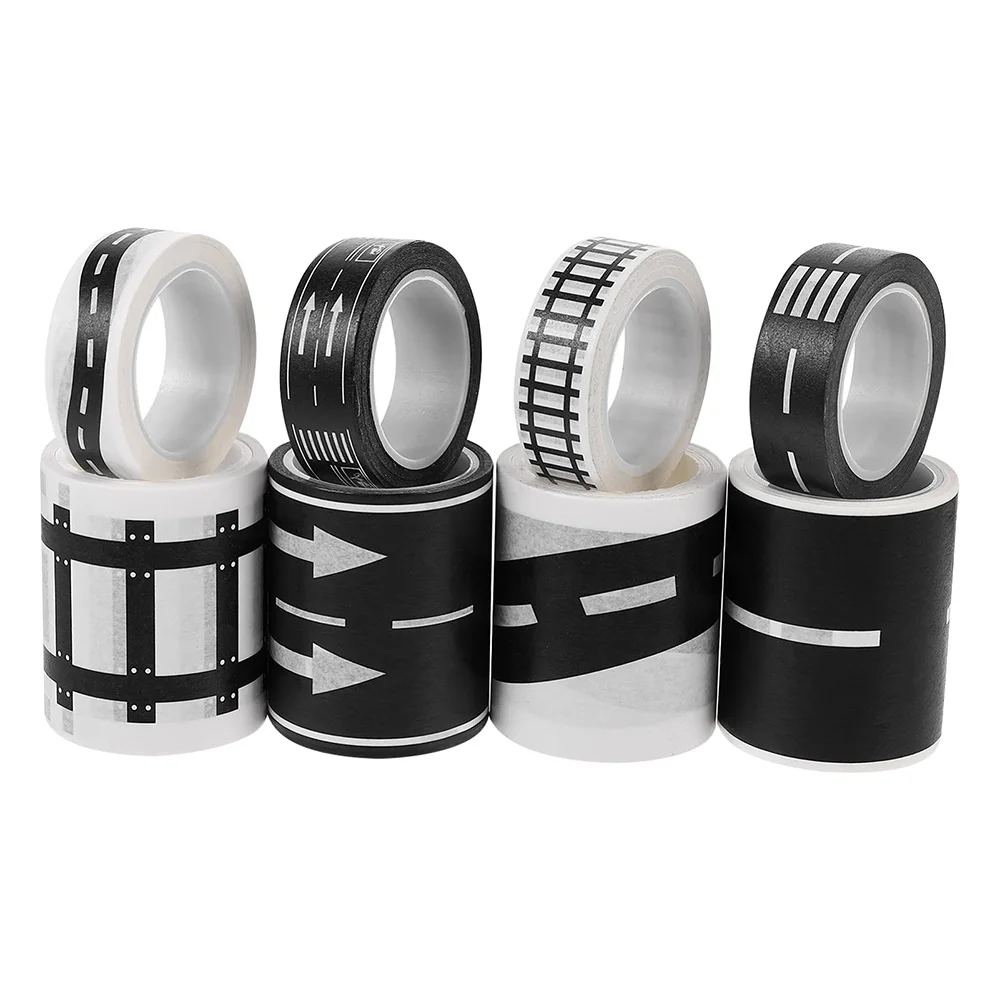 1 2 Rolls Ras Auto Track Road Tape Spoorlijn Sticker Stok Om Vloeren ...