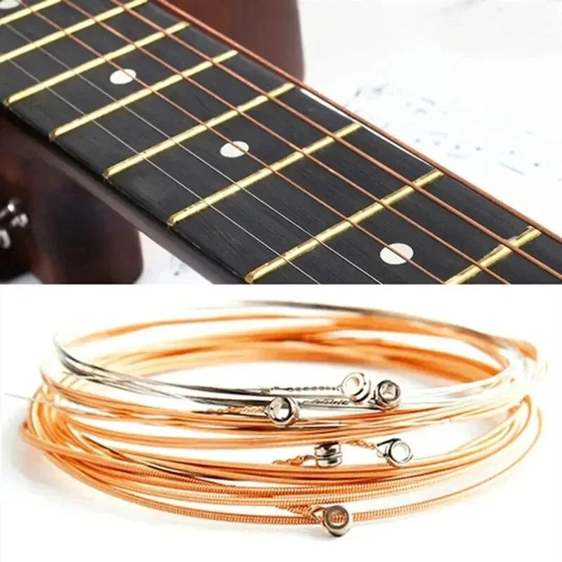 1 SET 6 Pieces Copper Guitar Strings 1-6 for Classical Classic Steel ...