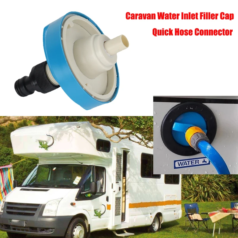 Motorhome Rheinland Water Inlet Filler Cap Quick Hose Connector For ...