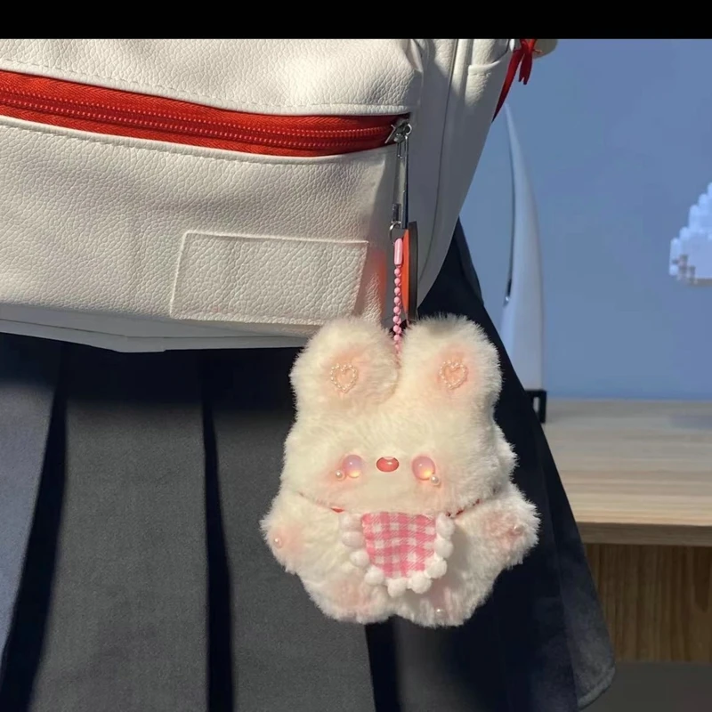 Pink-Cute-Plush-Rabbit-Key-Chains-Squeak-Sound-Bag-Car-Pendant ...