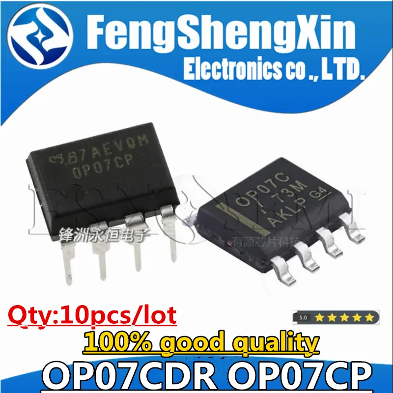 10PCS-OP07CP-DIP8-OP07-DIP-DIP-8-OP07CDR-OP07C-SOP-8-SOP-Operational ...