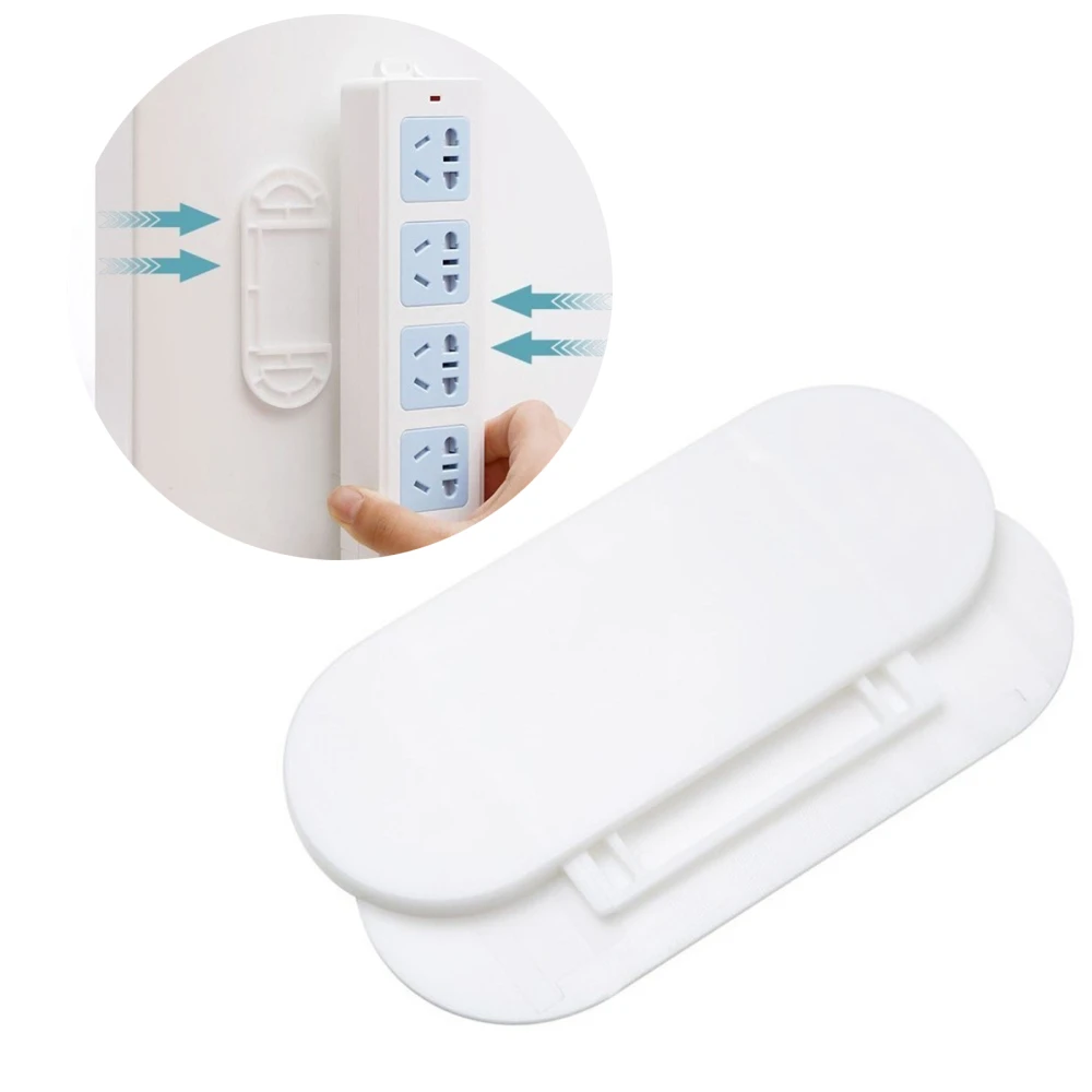 Desktop Socket Fixer Cable Organizer Wall Hanging Power Strip Holder ...