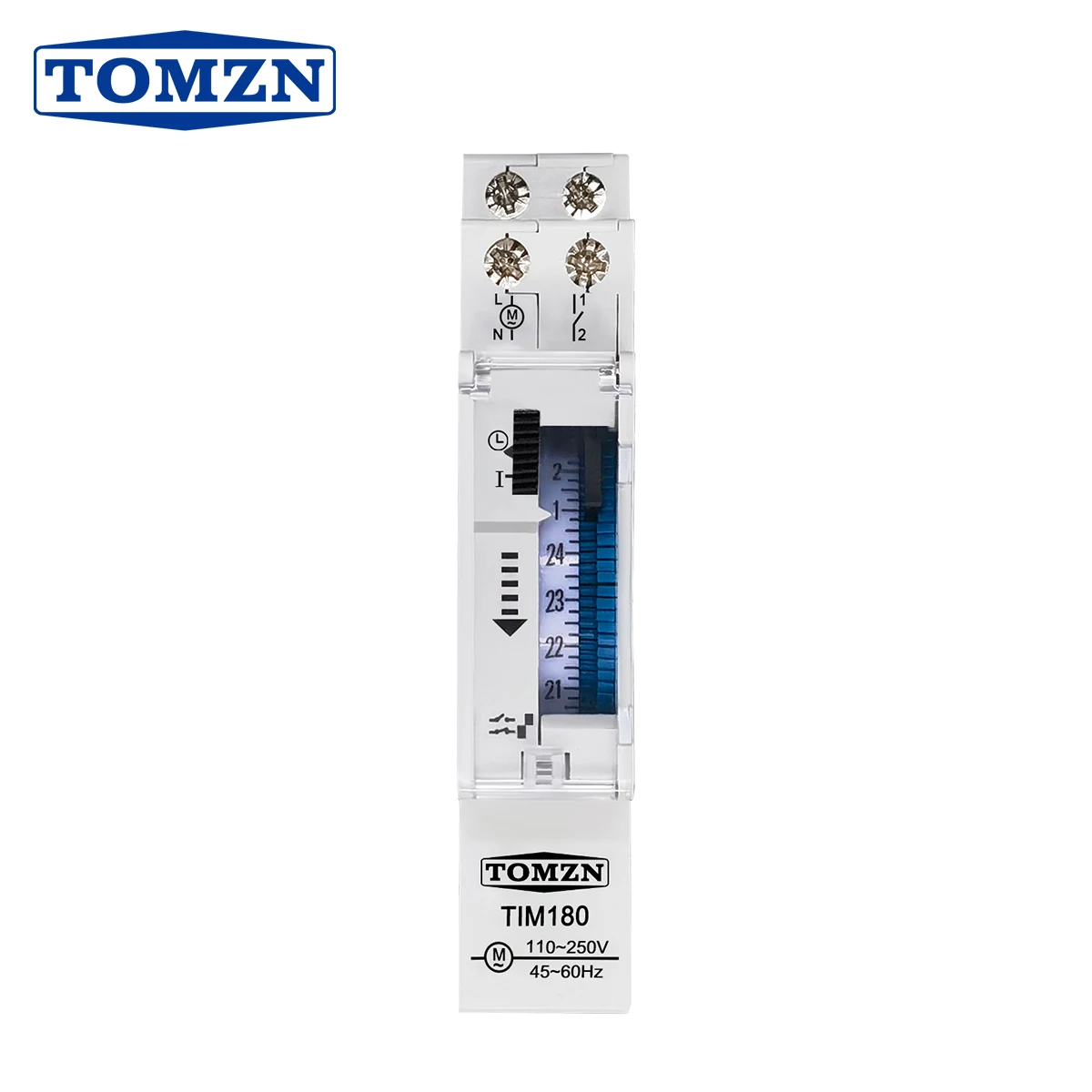 TOMZN 24-Hour Mechanical Time Control Switch Relay 110V 230VAC 16A 45 ...