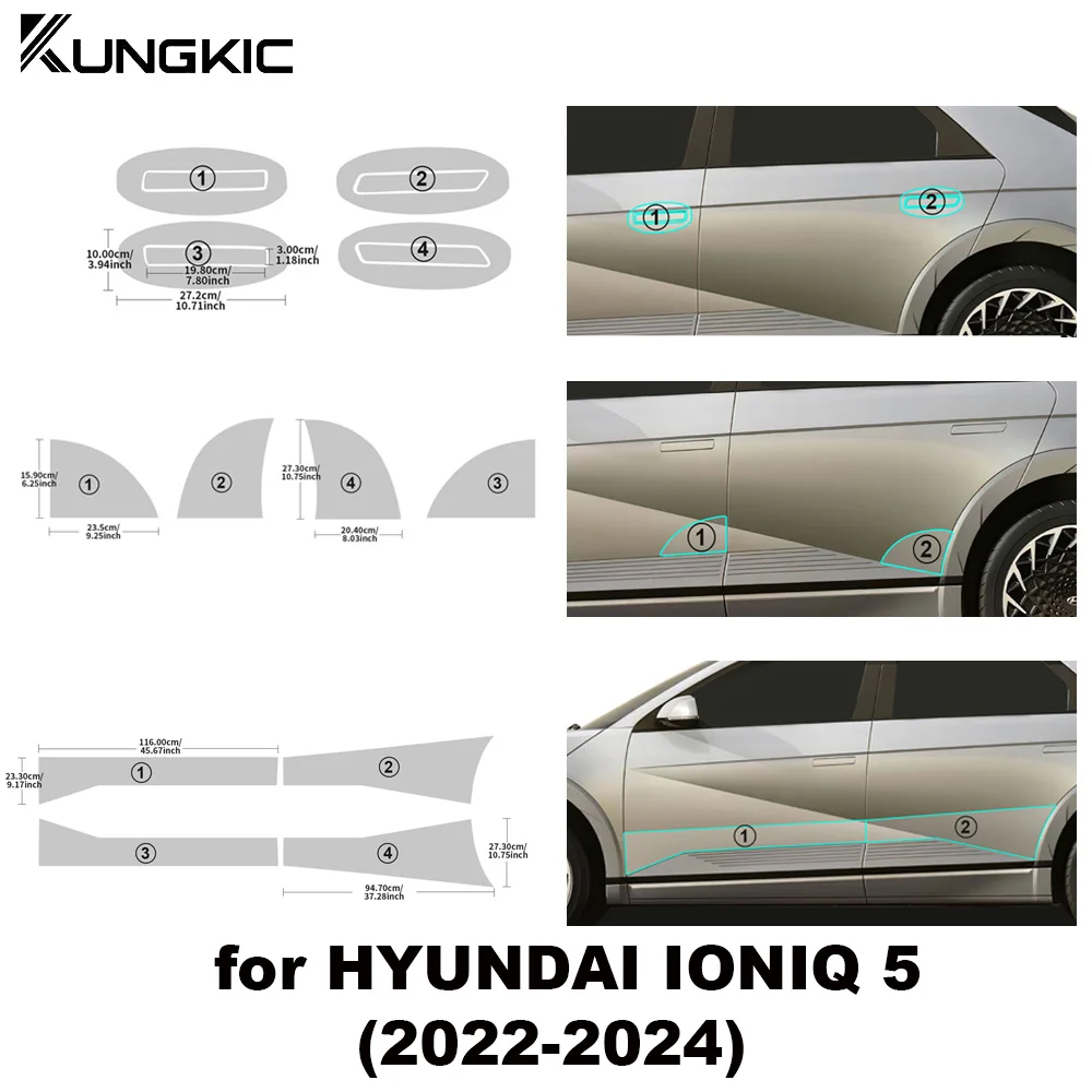 Car-Door-Handle-Triangle-Protective-Film-for-HYUNDAI-IONIQ-5-2022-2024 ...