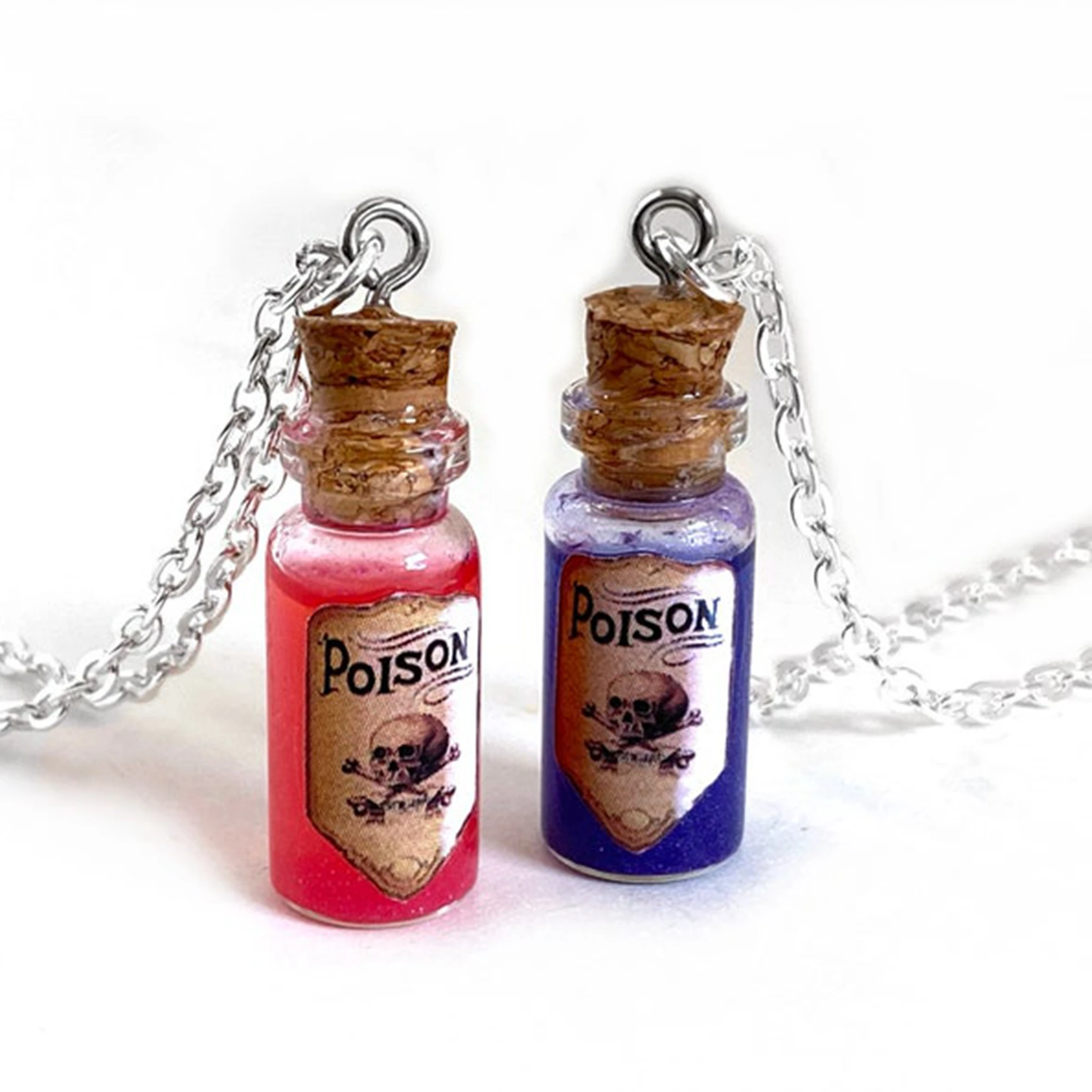 Poison-Glass-Bottle-Necklace-Poison-Vial-Charm-Many-Colors-Liquid ...