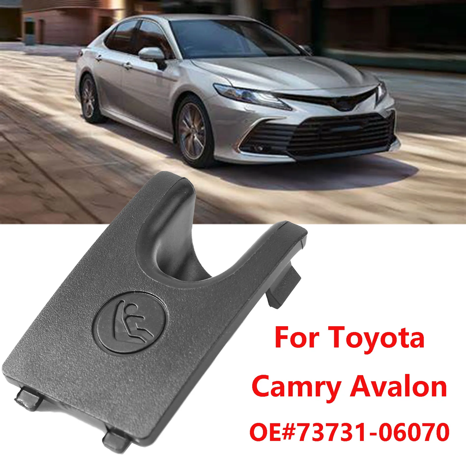 Car Rear Child Seat Anchor Slot Trim Cover Button Black Isofix For ...