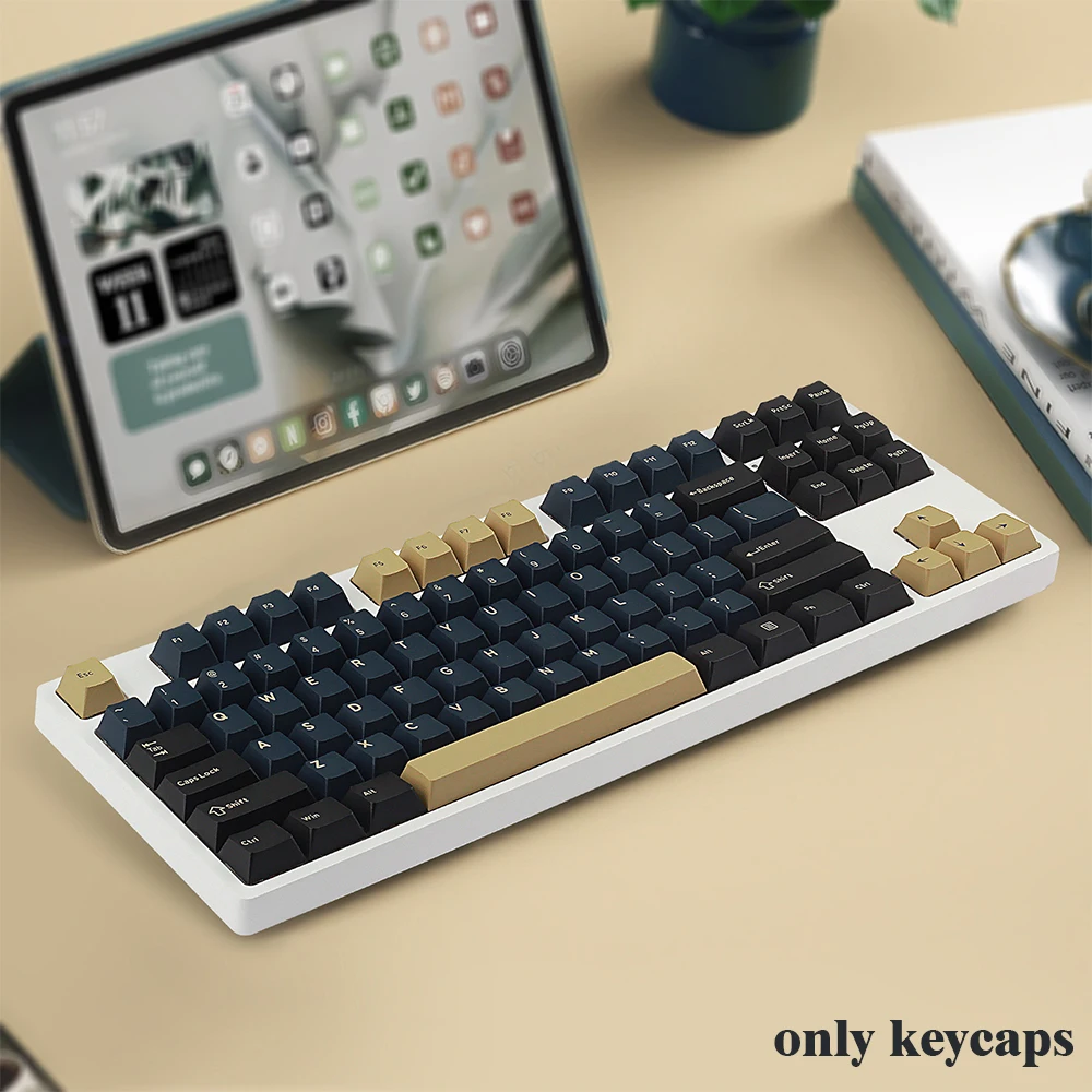 Blue-Samurai-Keycaps-Double-Shot-PBT-keyboard-Key-set-Cherry-Profile ...