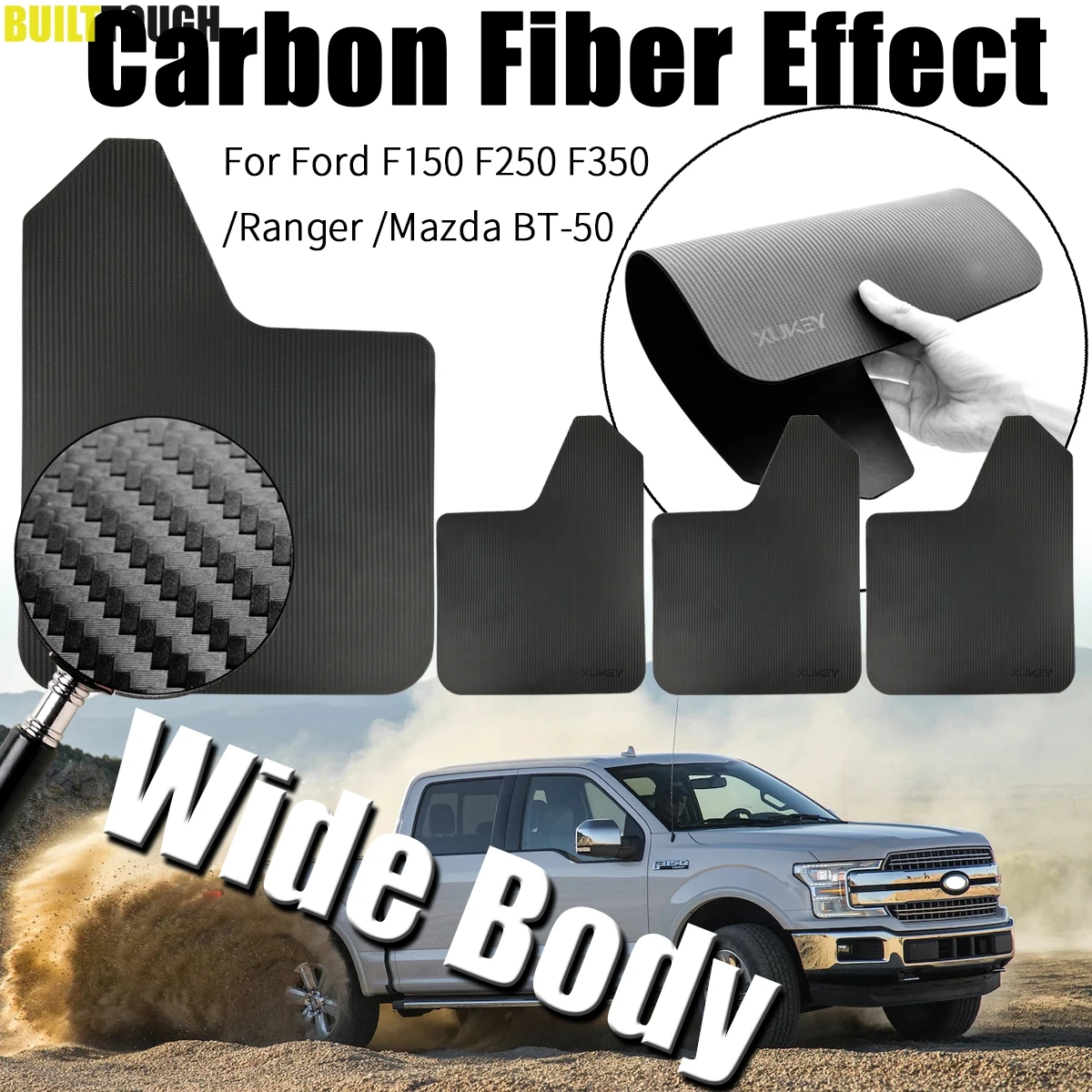 4x Mudflaps Mud Flaps Splash Guards Mudguard For Ford F150 F 150 F250 Raptor Ranger T6 T7 XLT PX Wildtrak Everest Mazda BT 50 AliExpress