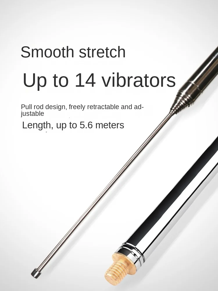 1pcs 5.6m Stainless Steel Whip Antenna Pull Rod For Hf Radio Positive V ...