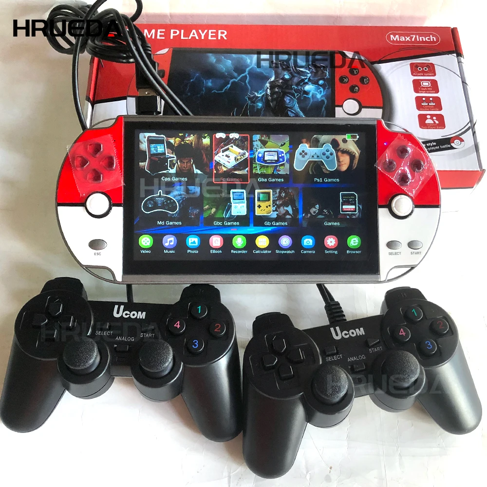 Seule console-Carte 32 Go-Console de jeu vidéo rétro X40, écran HD 7 ...