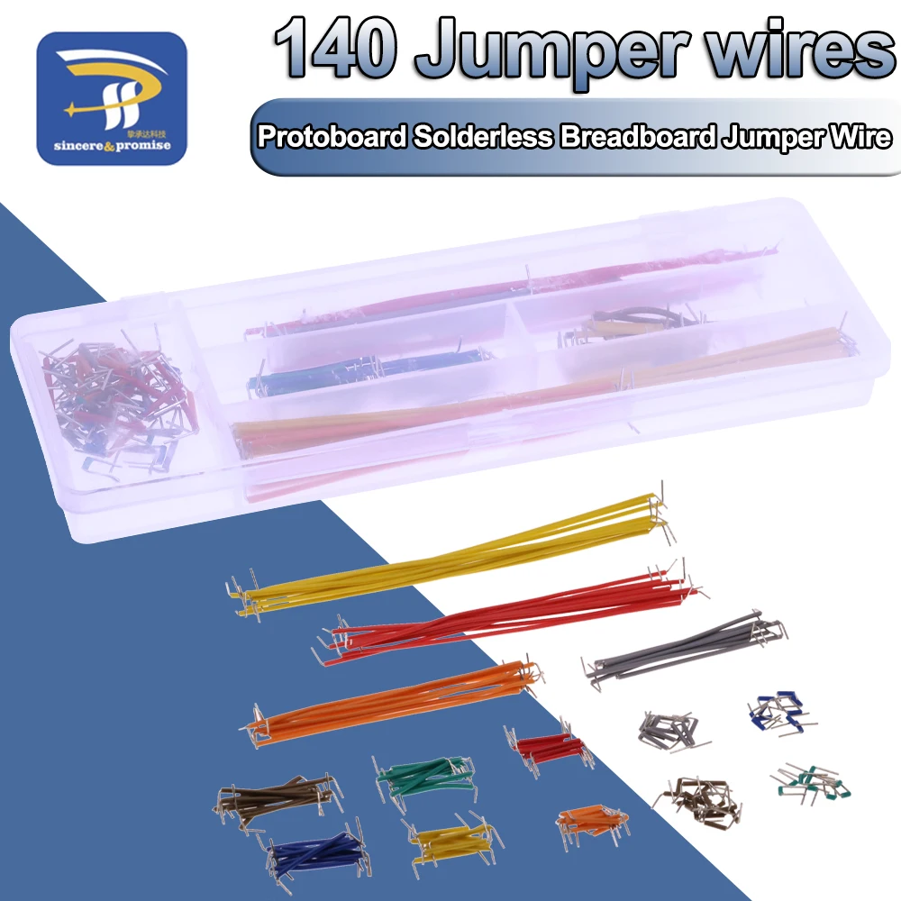 Hot-Sell-140-pcs-U-Shape-Solderless-Breadboard-Jumper-Cable-Wire-Kit ...