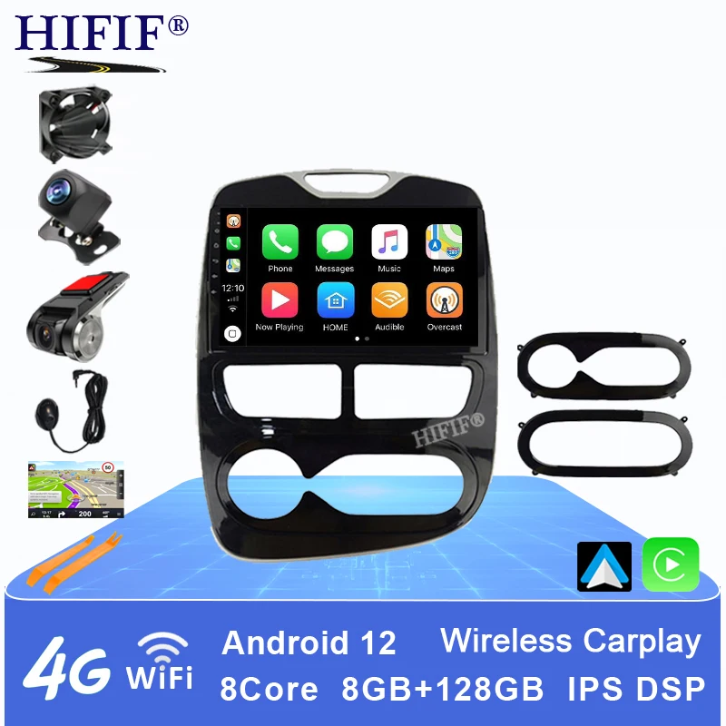 For Renault Clio 4 2015 2016 2017 2018 2din Car Radio Stereo Navigation ...