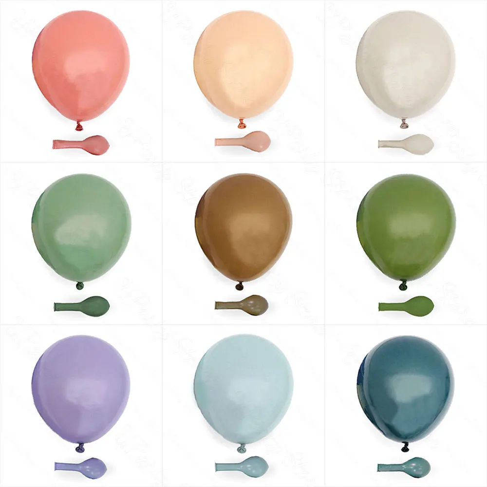 10-20-30Pcs-Boho-Brown-Balloons-Dusty-Blue-Pink-Sand-Retro-Skin-Beige ...