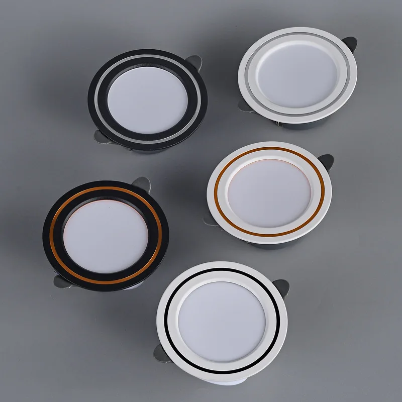 LED Downlight 220V Spot Three colors dimming 5W 7W 9W 12W 18W 24W ...