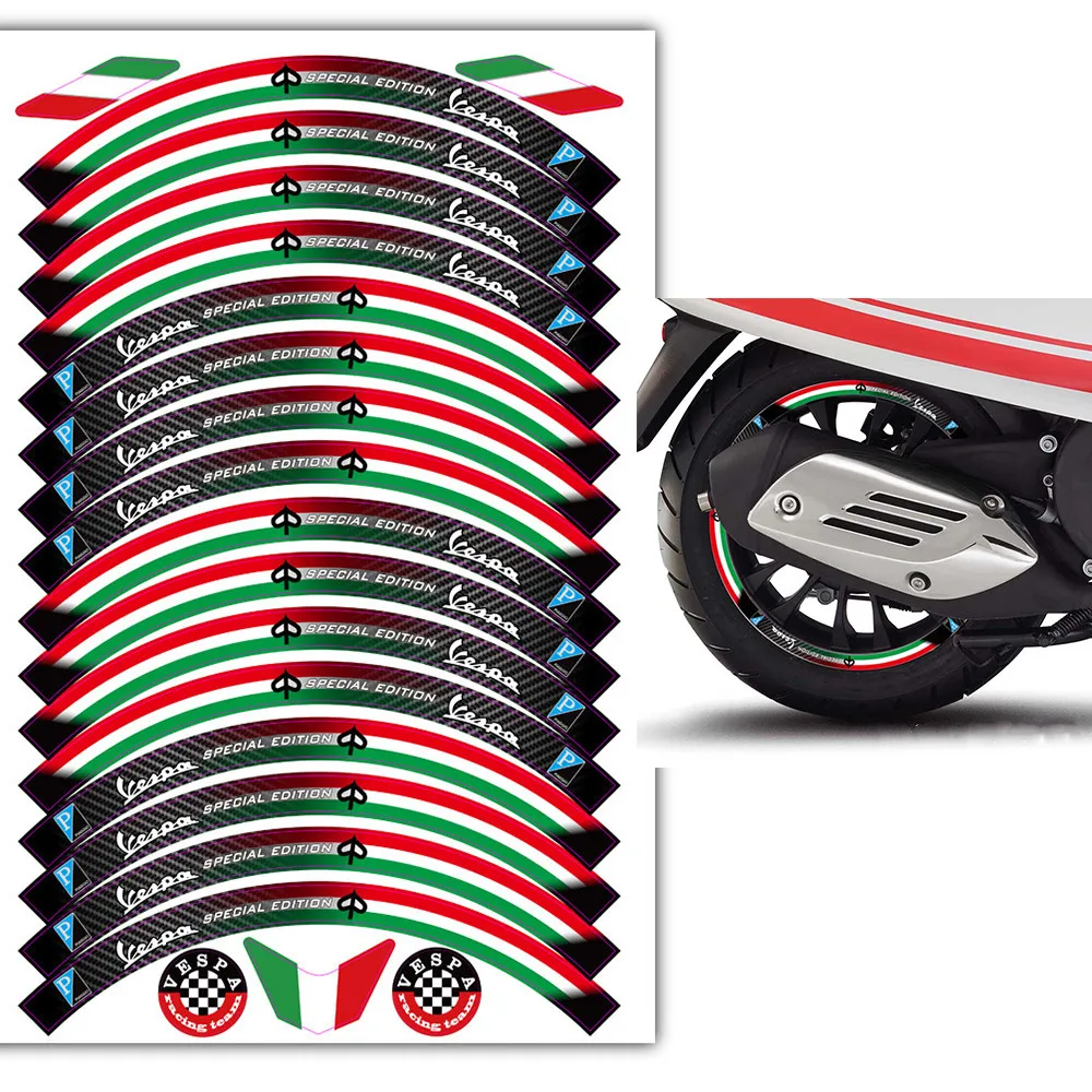 For Piaggio Vespa GTS GTV 250 300 Sprint50 150 Reflective Accessories ...