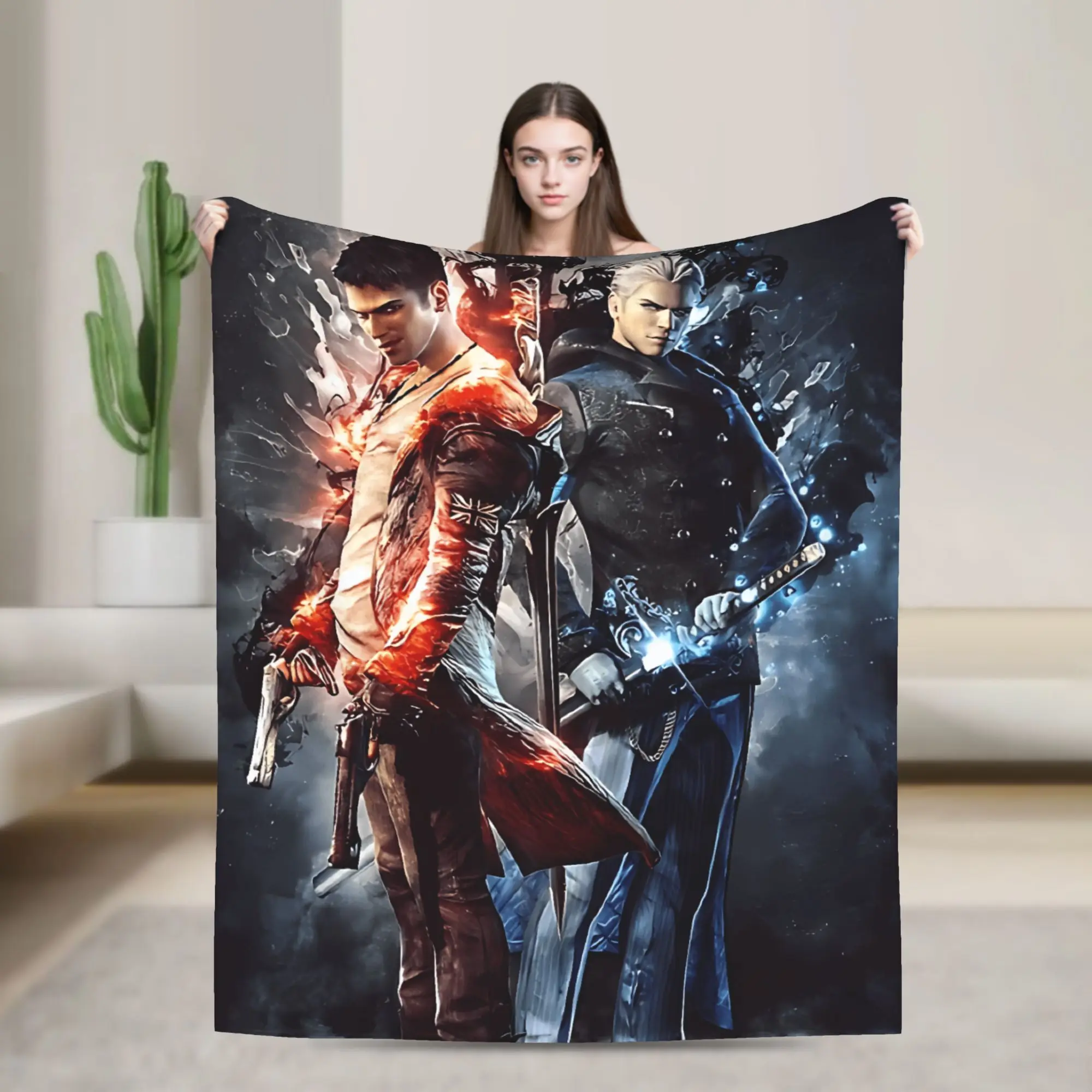 Devil May Cry 5 Dante Blanket Warm Soft Street Trend Plush Throw ...