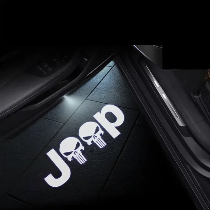 2PCS-New-Universal-Door-Welcome-Lights-LED-Logo-Projector-For-Jeep-LOGO ...
