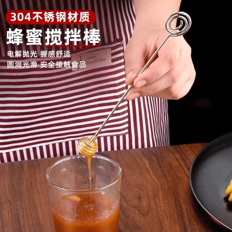 Creative-304-Stainless-Steel-Honey-Dip-Stick-Honey-Spoon-Pick-Stick-Jam ...