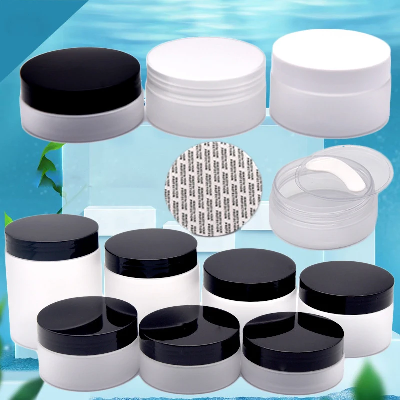 20pcs-Plastic-Frosted-Jar-Empty-Cosmetic-Containers-Clear-Matte-Pots ...