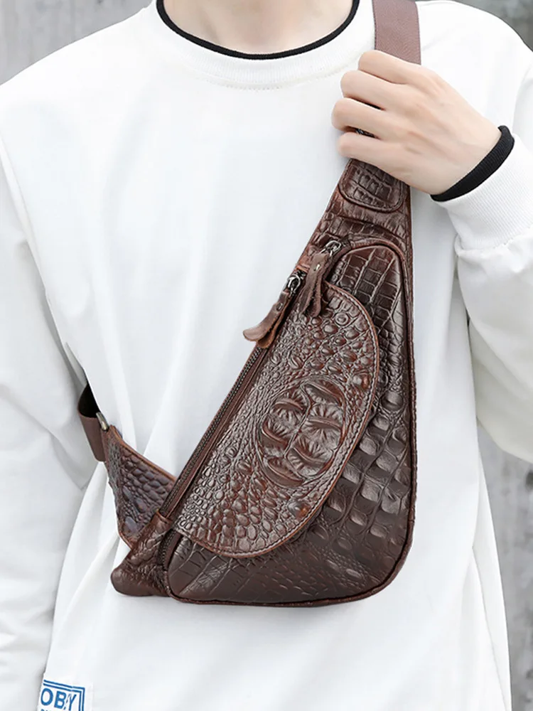 Men-Cowhide-Chest-Bag-Genuine-Leather-Messenger-Bag-Crossbody-Bag-Man ...