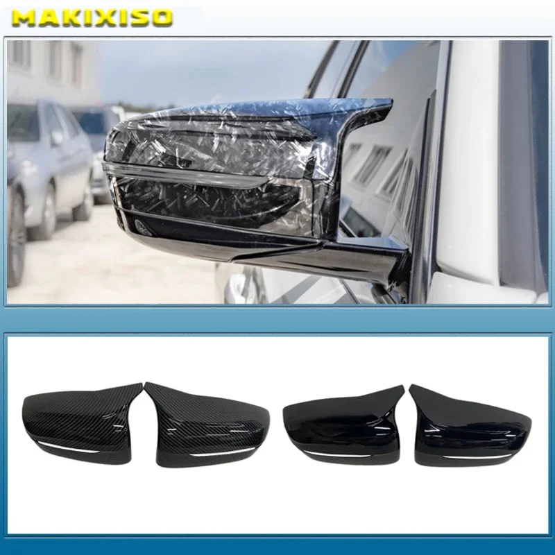 Carbon-Fiber-Exterior-Side-Rearview-Mirror-Cover-Trim-For-BMW-3-4-5-7-8 ...