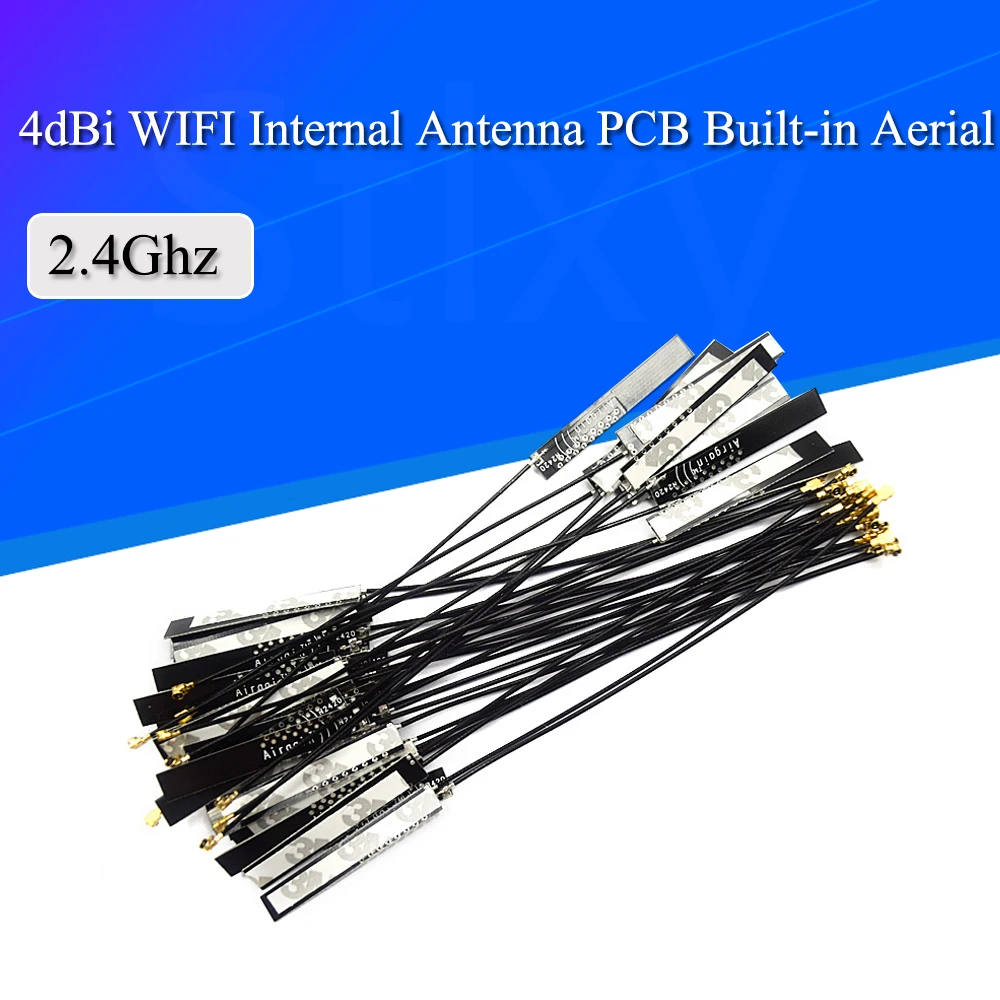 5PCS 4dBi WIFI Internal Antenna PCB Built-in Aerial 2.4Ghz IPX Airgain ...
