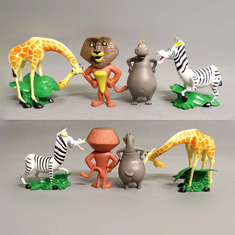 Movie-Disney-Madagascar-Animal-Lion-Zebra-Giraffe-Collection-Figures ...