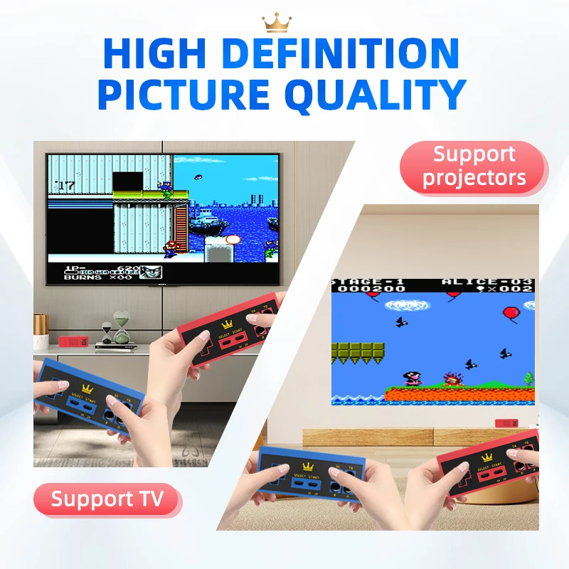 Generic 8 Bit Video Game Console HD TV Retro Game Machine Built-in 3000 ...