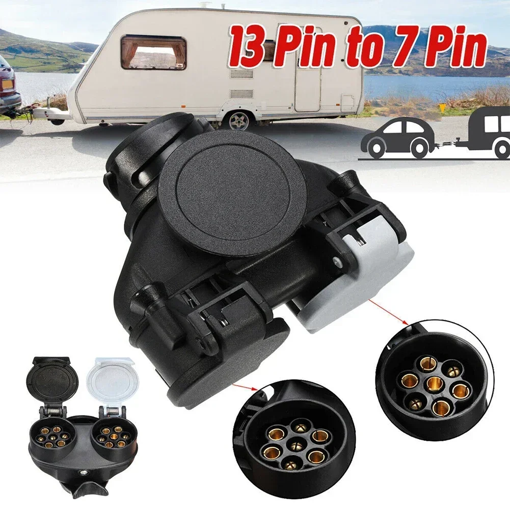 Towing-Bar-Adapter-13-Pin-Plug-car-To-Twin-7-Pin-N-S-Type-Socket ...