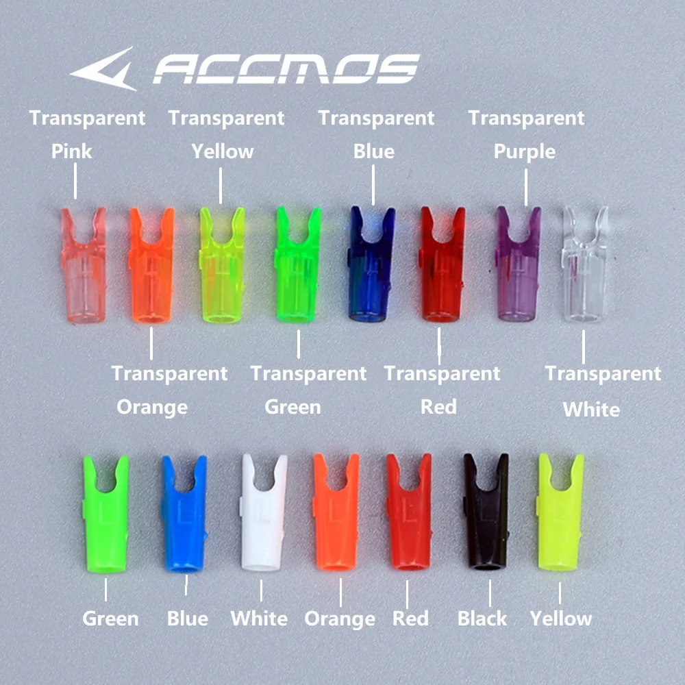 60pcs DIY Plastic Arrow Pin Nocks Size L And Size S For ID4.2mm ID6.2mm ...