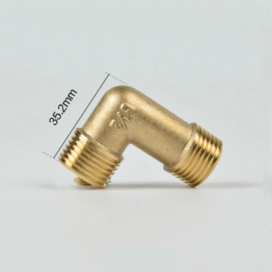 DN15 G 1/2" BSP Male x Male Elbow Brass Pipe Fitting Connector Coupling ...