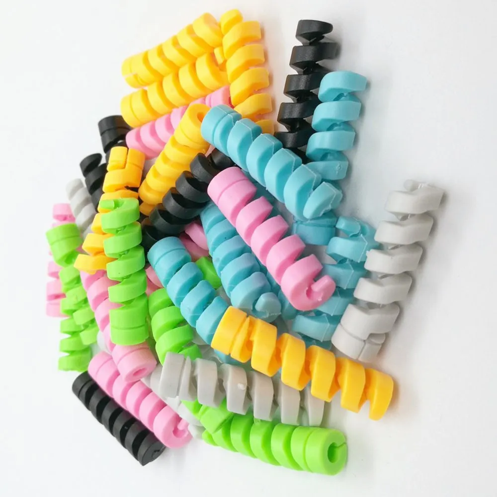 Protector-de-Cable-de-carga-Universal-organizador-de-Cable-de-datos-de ...