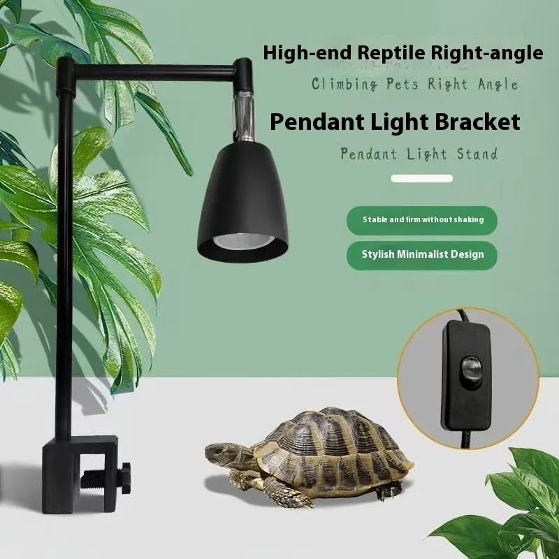 Reptile UVB Basking Light Right Angle Full Spectrum Heat Lamp for ...
