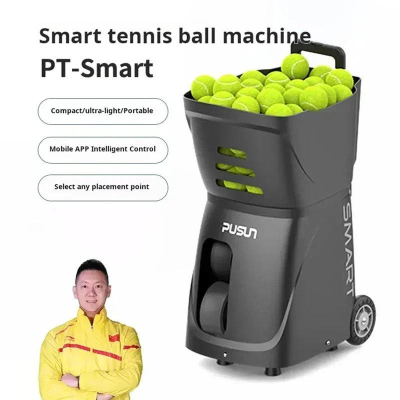 PUSUN-PT-Smart-Tennis-Ball-Serving-Machine-Ultralight-Tennis-Topspin-Trainer-Mobile-APP-and ...