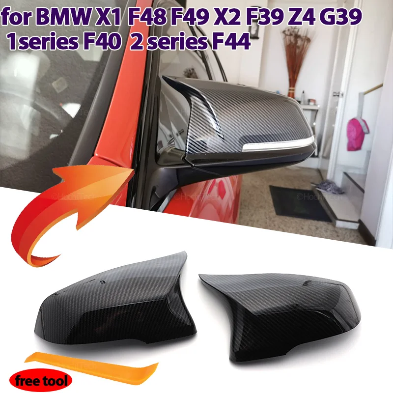 Carbon-Fiber-Pattern-Black-Rearview-mirror-cover-for-BMW-F44-F40-G29 ...