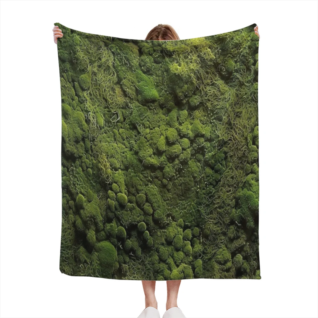 Moss-Pattern-Natural-Freshness-Thin-Blanket-Soft-comforter-sets-throw ...
