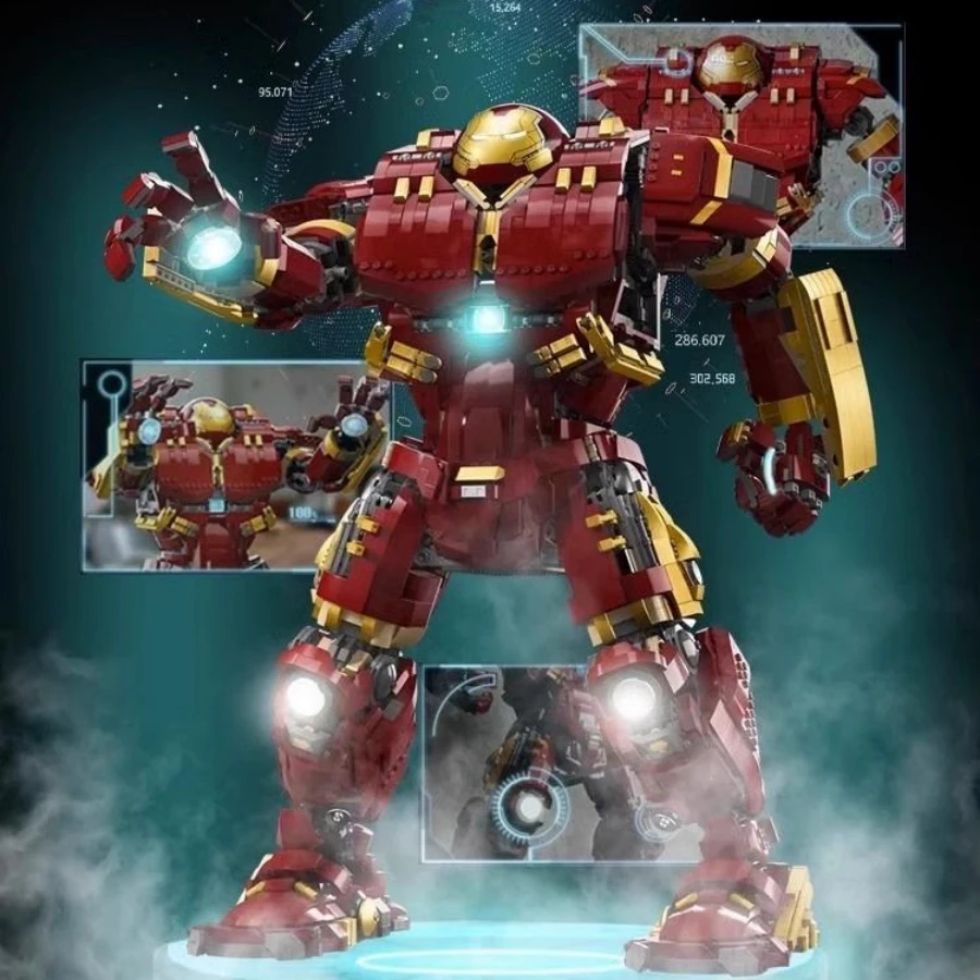 Figuras-de-bloques-de-construcci-n-ensambladas-de-Iron-Man-Mecha-Robot ...