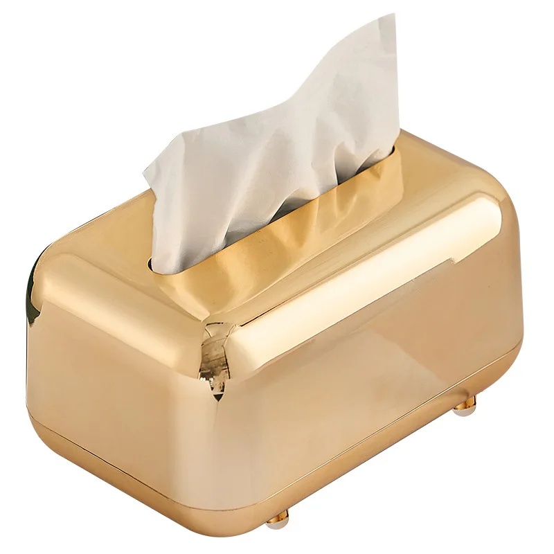 Luxury-Golden-Tissue-Boxes-Storage-Napkin-Holder-Paper-Case-Organizer ...
