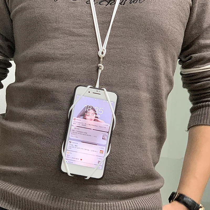 Phone-Harness-with-Clip-Silicone-Phone-Lanyard-Necklace-with-ID-and ...