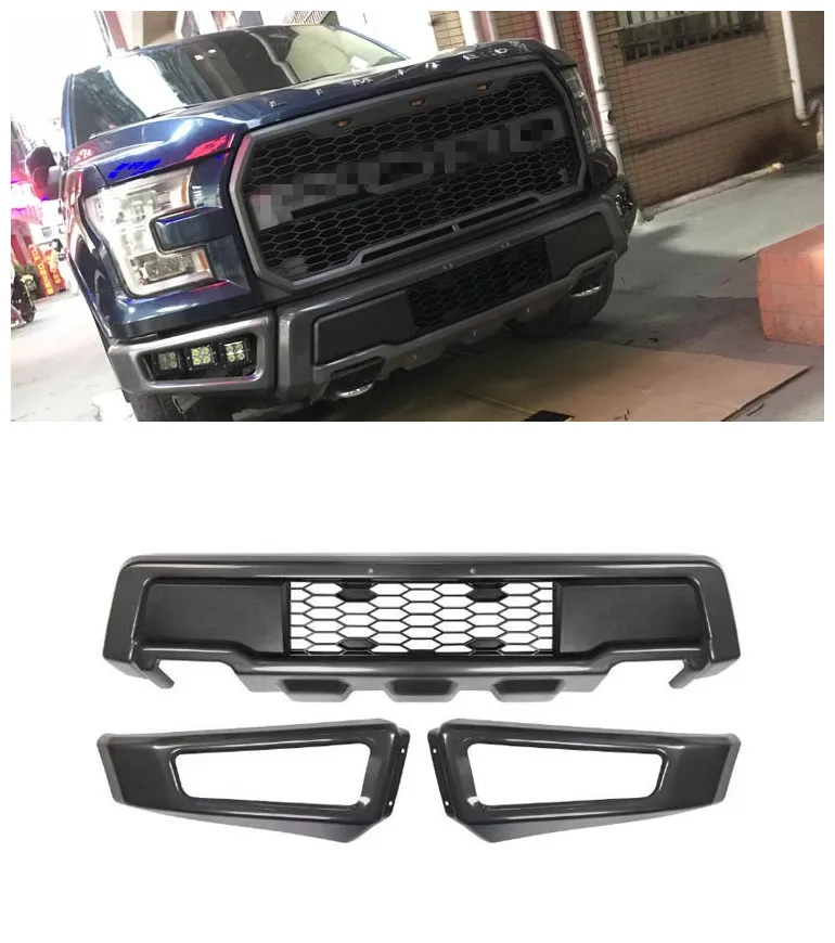 Suitable-for-Ford-F150-2015-2017-front-bar-Raptor-split-front-bumper ...