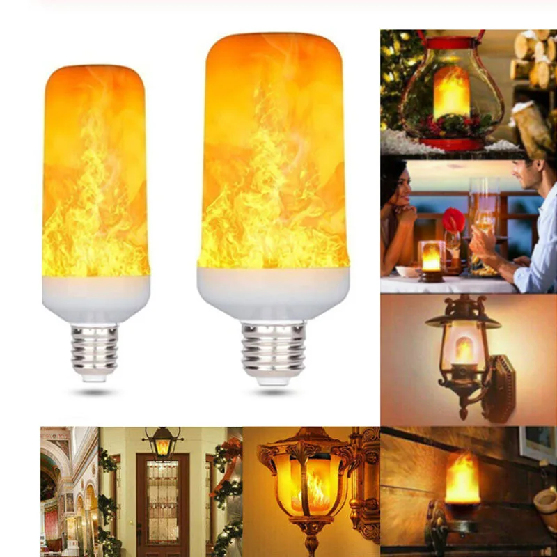 Fire Flame E26 E27 Led Effect | Led Bulb Imitation Live Flame - Led E27 ...