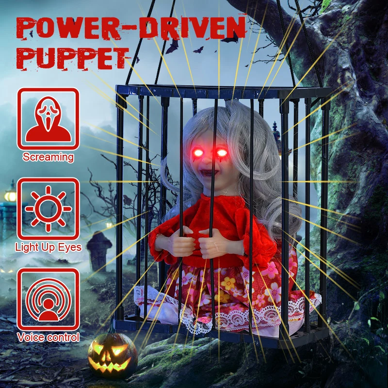 Animatronic-Halloween-Decoration-Scary-Cage-Prisoner-Voice-Control ...